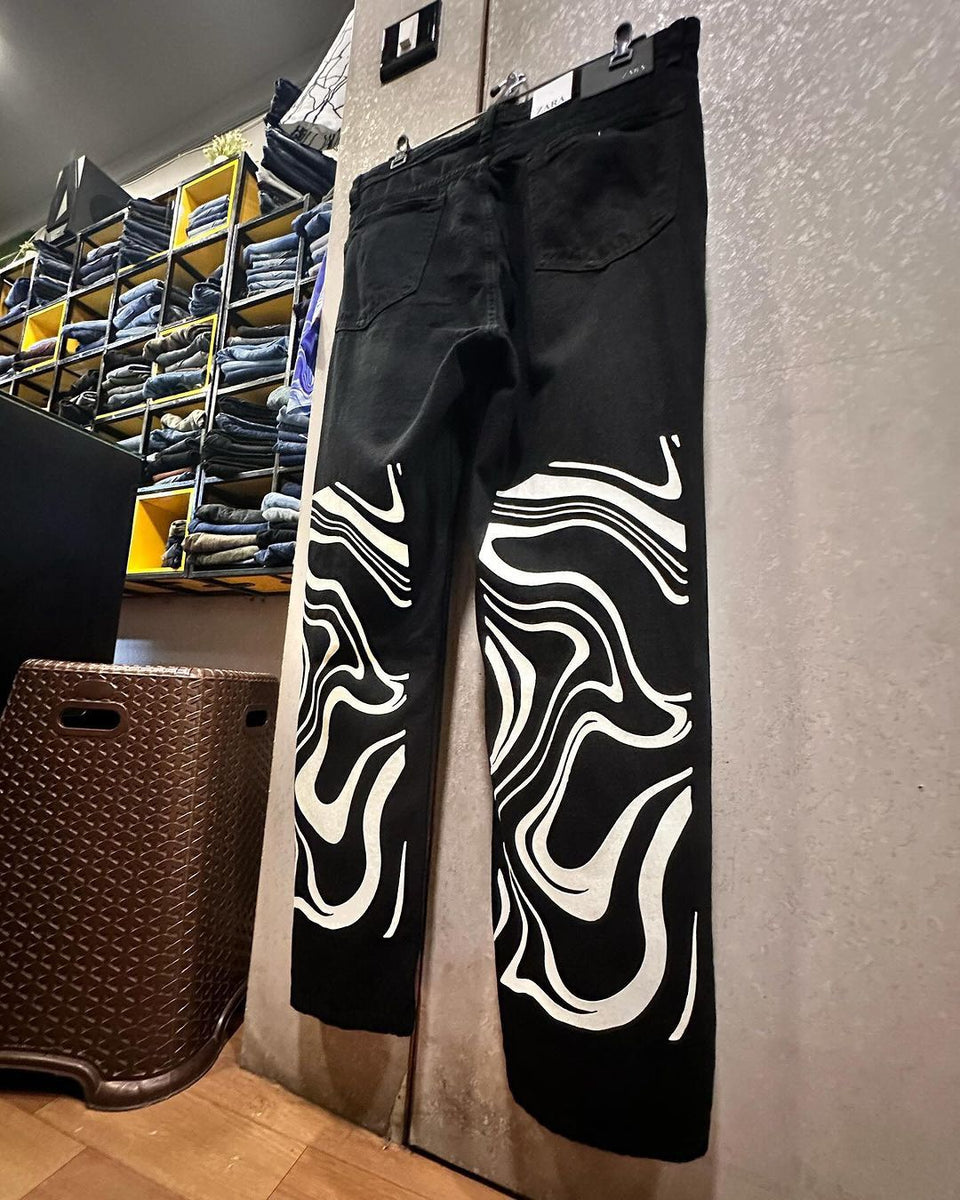 Drippy Trippy Black Jeans – You Design We Create (YDWC)